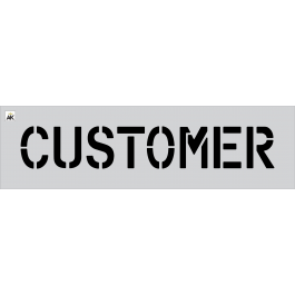 6-inch CUSTOMER Stencil