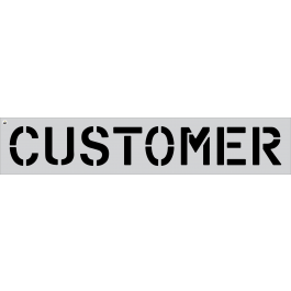 12-inch CUSTOMER Stencil