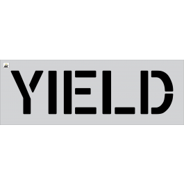 Buy 12-inch YIELD Stencil Online at Asphalt Kingdom