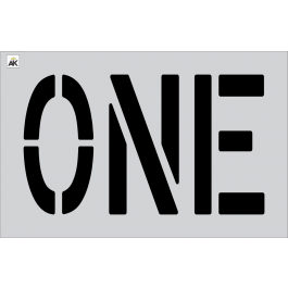 18-inch ONE Stencil