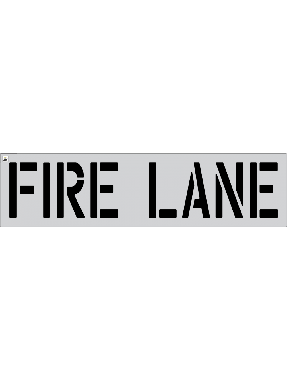 18-inch Fire Lane Stencil