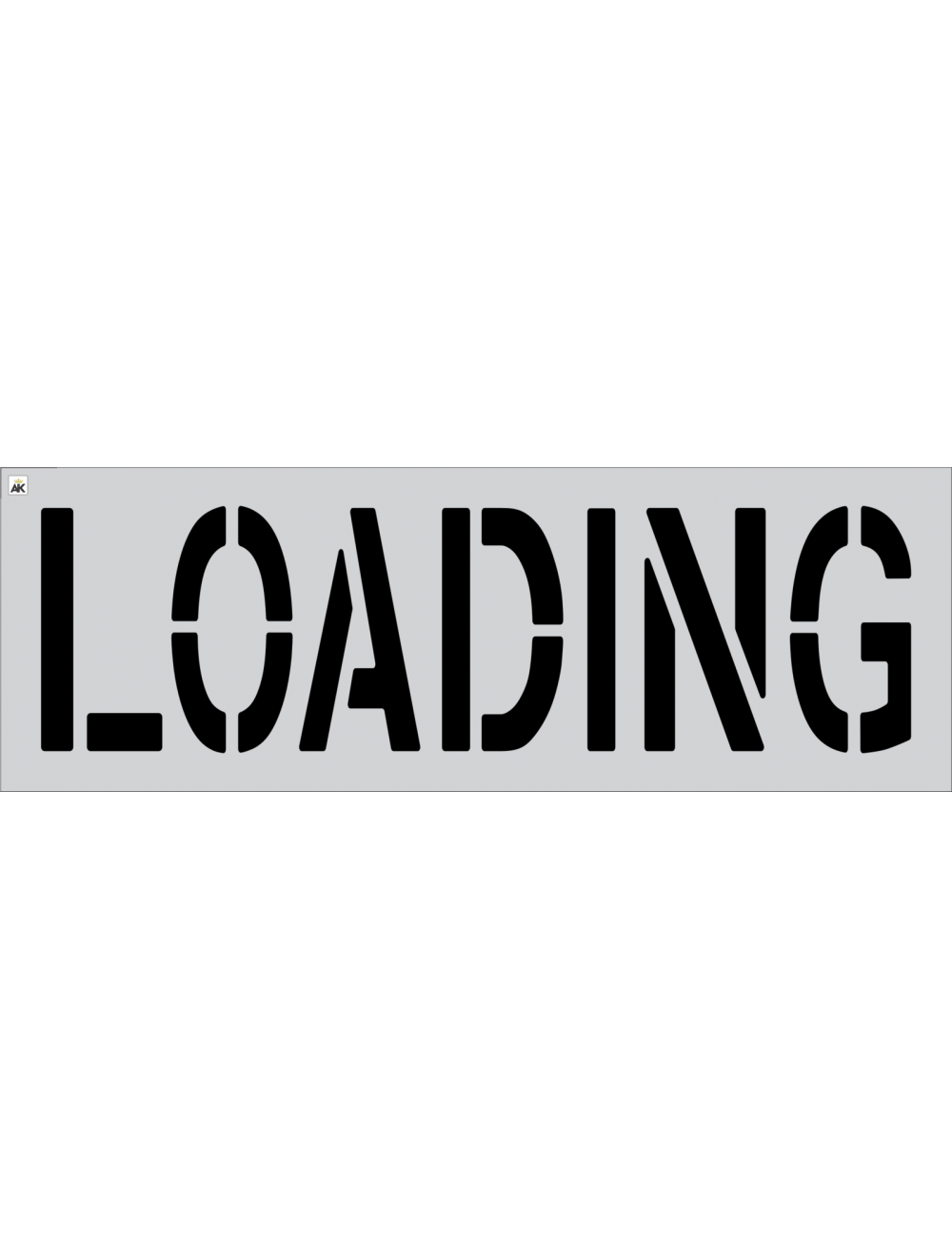 18-inch LOADING Stencil